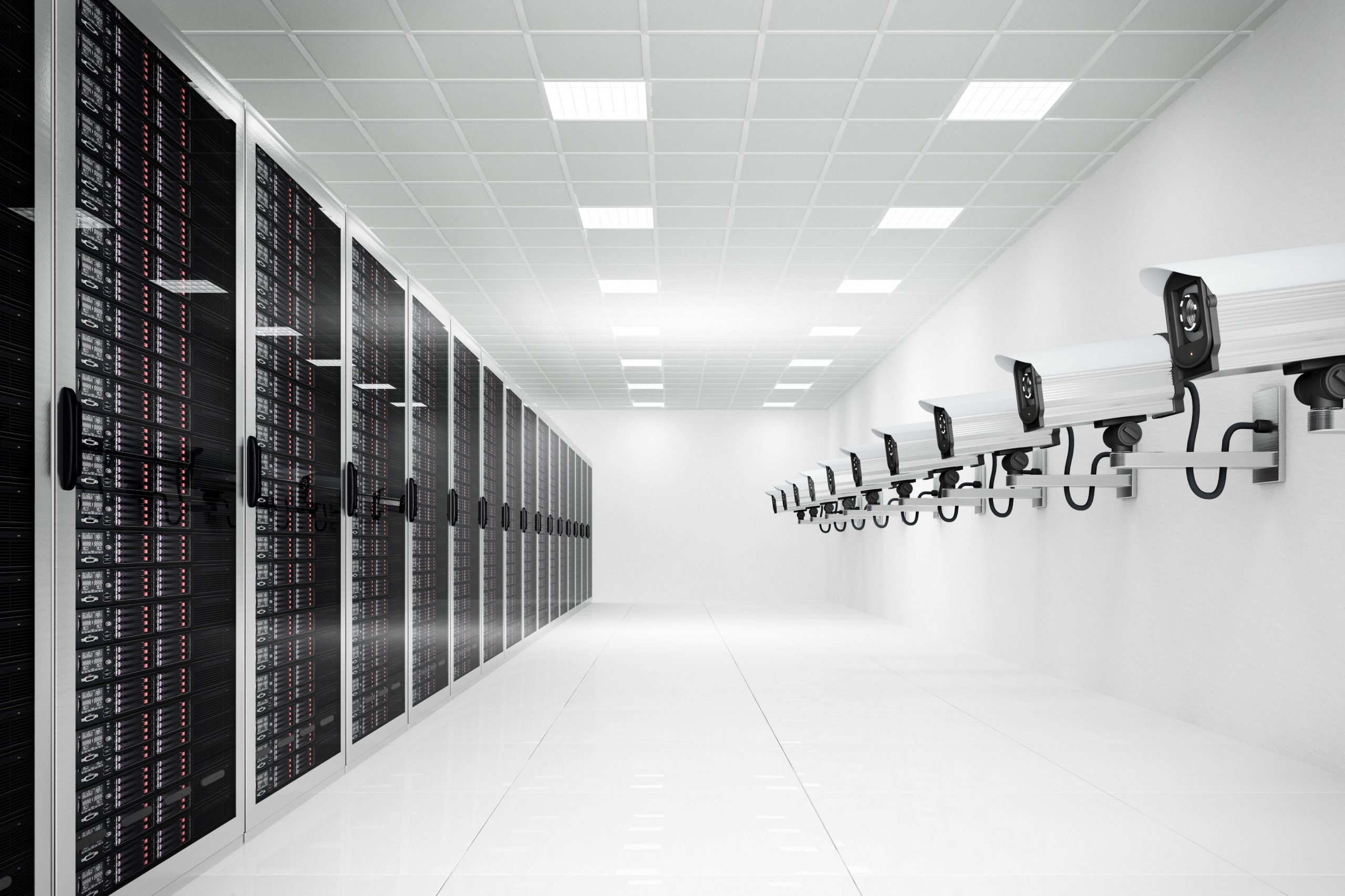 datacenter with cctv camera | FortressTech.Ca